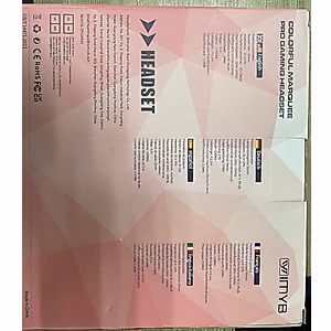 IMYB A36 Gaming Headset with Microphone for Pc, Xbox One Series X/s, Ps4, Ps5, Switch, Stereo Wired Noise Cancelling Over-Ear Headphones with Mic, RGB, for Computer, Laptop, Mac, Gamer (Pink)