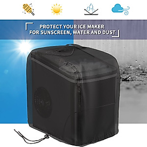 Guisong Ice Maker Cover for AGLUCKY Countertop Ice Maker Machine, Waterproof& Dustproof Cover for Portable Ice Makers/Ice Cube Maker/Ice Machine