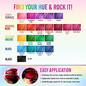 Punky Flamingo Pink Semi Permanent Hair Color, Conditioning Vegan Hair Dye, Non-Damaging Formula, PPD & Paraben-Free, Long-Lasting Vibrant Pink Hair Color, Up to 40 Washes, Hair Care, 3.5 oz