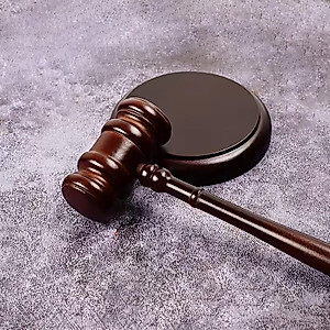 Premium Wooden Gavel & Block Perfect for Judge, Lawyer, Auction Court, Company, Student