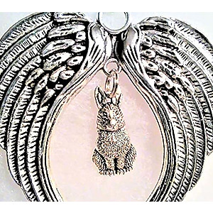 Bunny Loss Memorial Angel Wings Ornament Keepsake Sympathy Gift for Pet Owner