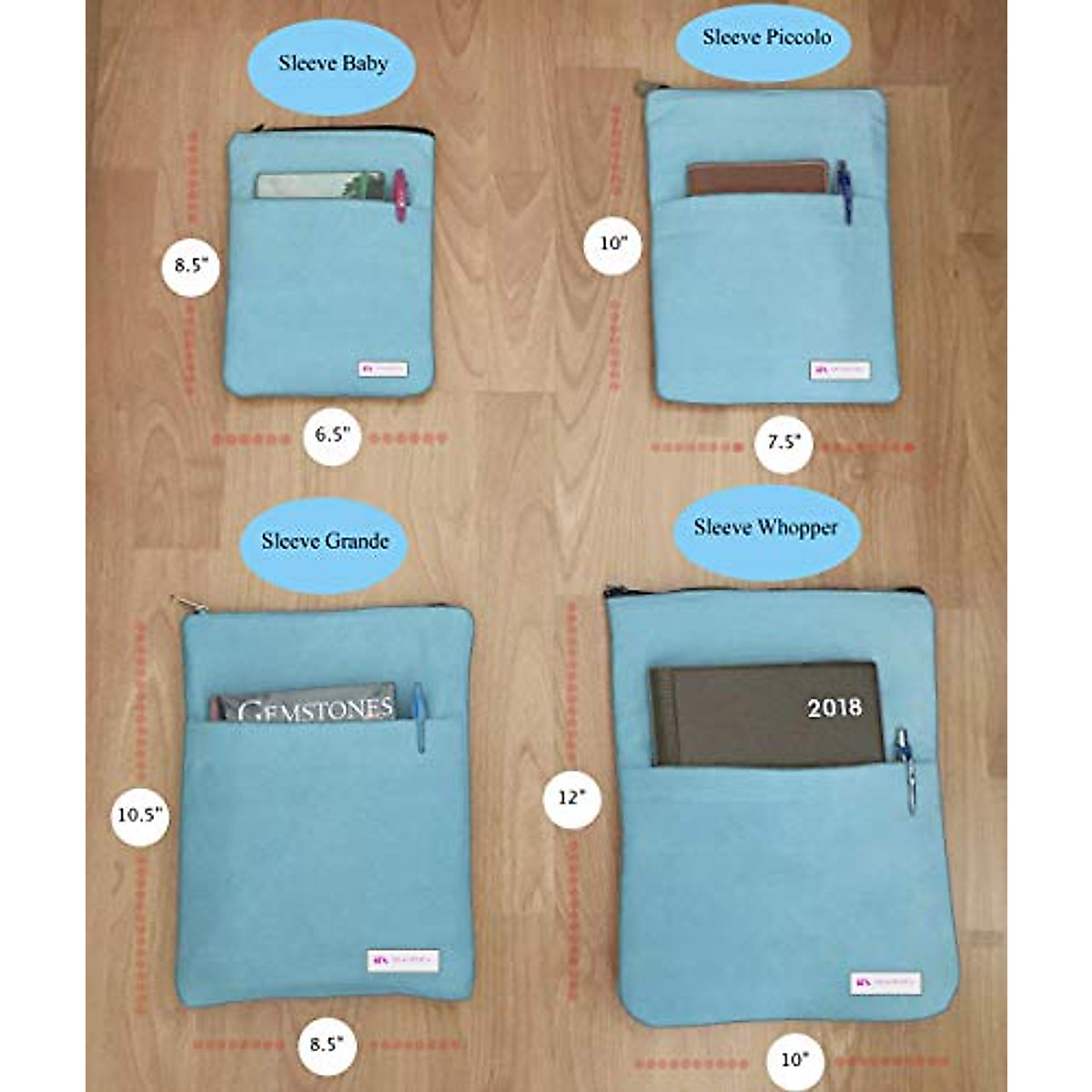 Nerdy Llama Book Sleeve - Book Cover for Hardcover and Paperback - Book Lover Gift - Notebooks and Pens Not Included