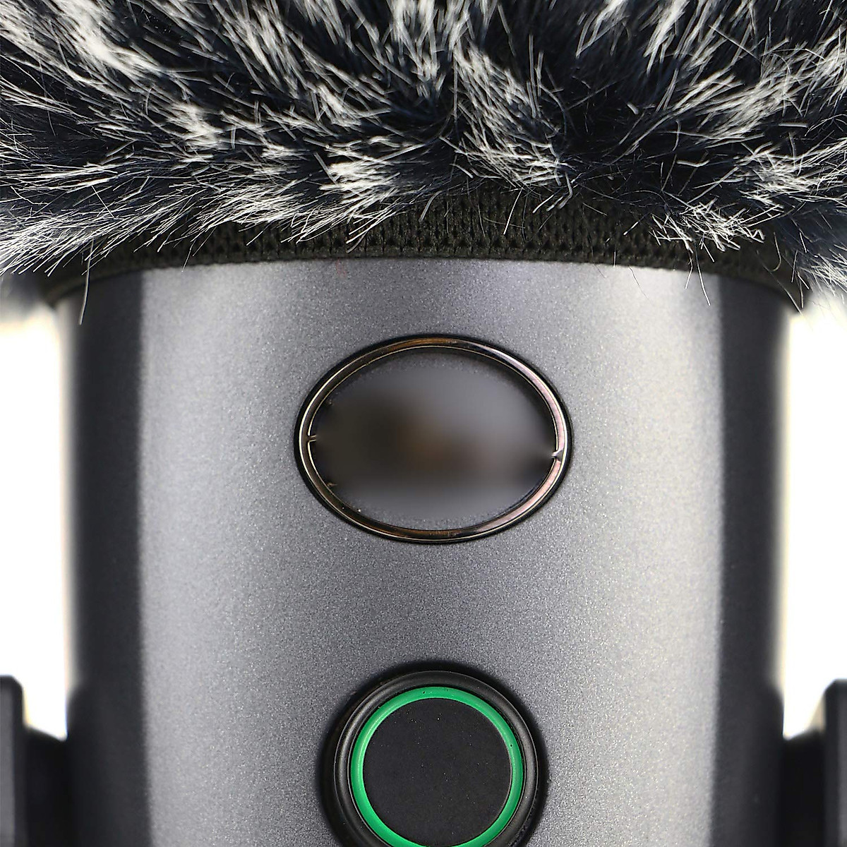 Mic Furry Windscreen Muff for Blue Yeti Nano Condenser Microphone, Mic Cover Microphone Fur Pop Filter by SUNMON