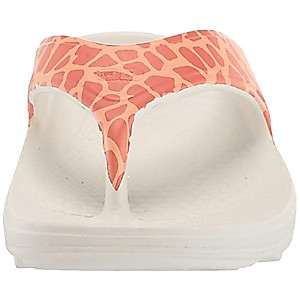 Spenco Women's Fusion 2 Safari Flip-Flop, Pink Giraffe, 11