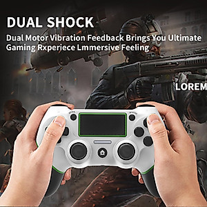 MSXGSYYDS Wireless Controller for PS4, Remote Controllers Compatible with Playstation 4/Slim/Pro,Wireless Gaming Pro Controller with Dual Vibration/6-Axis Motion/3.5mm Audio Jack【Upgraded】