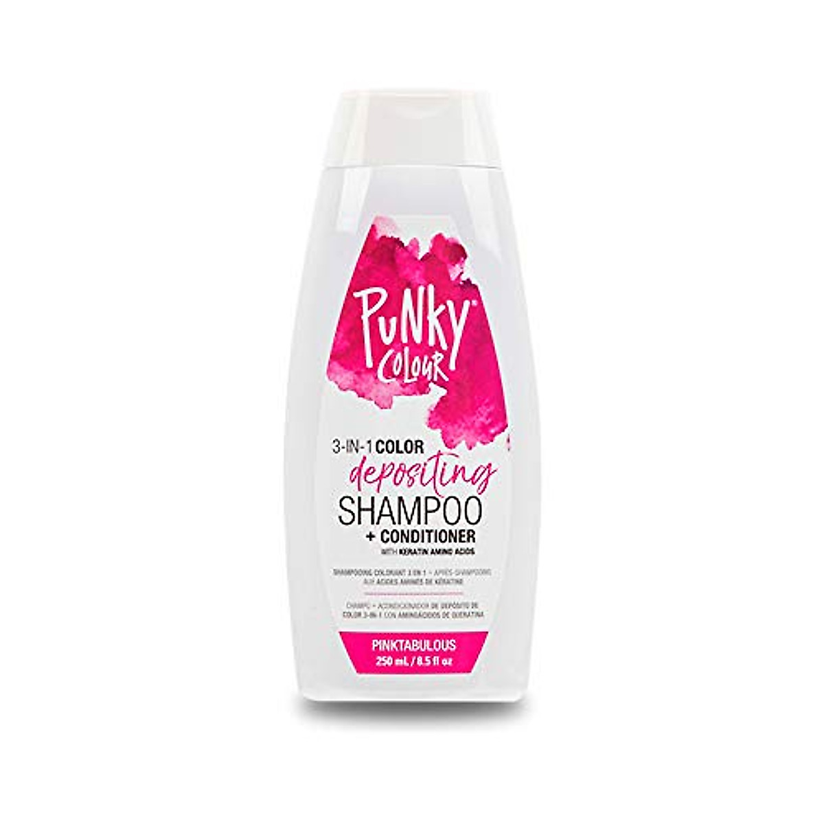 Punky Pinktabulous 3-in-1 Color Depositing Shampoo & Conditioner with Shea Butter and Pro Vitamin B that helps Nourish and Strengthen Hair, 8.5 oz