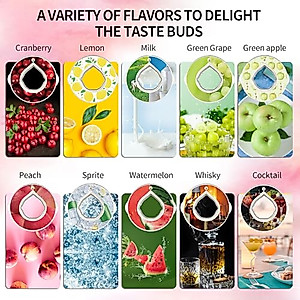 Rigwarl 20 Water Bottle Flavor Pods Pack, Flavor Pods with Fragrance for Water Flavor Accessories Safe Airtight Fruit Flavor Pods (No Bottle)