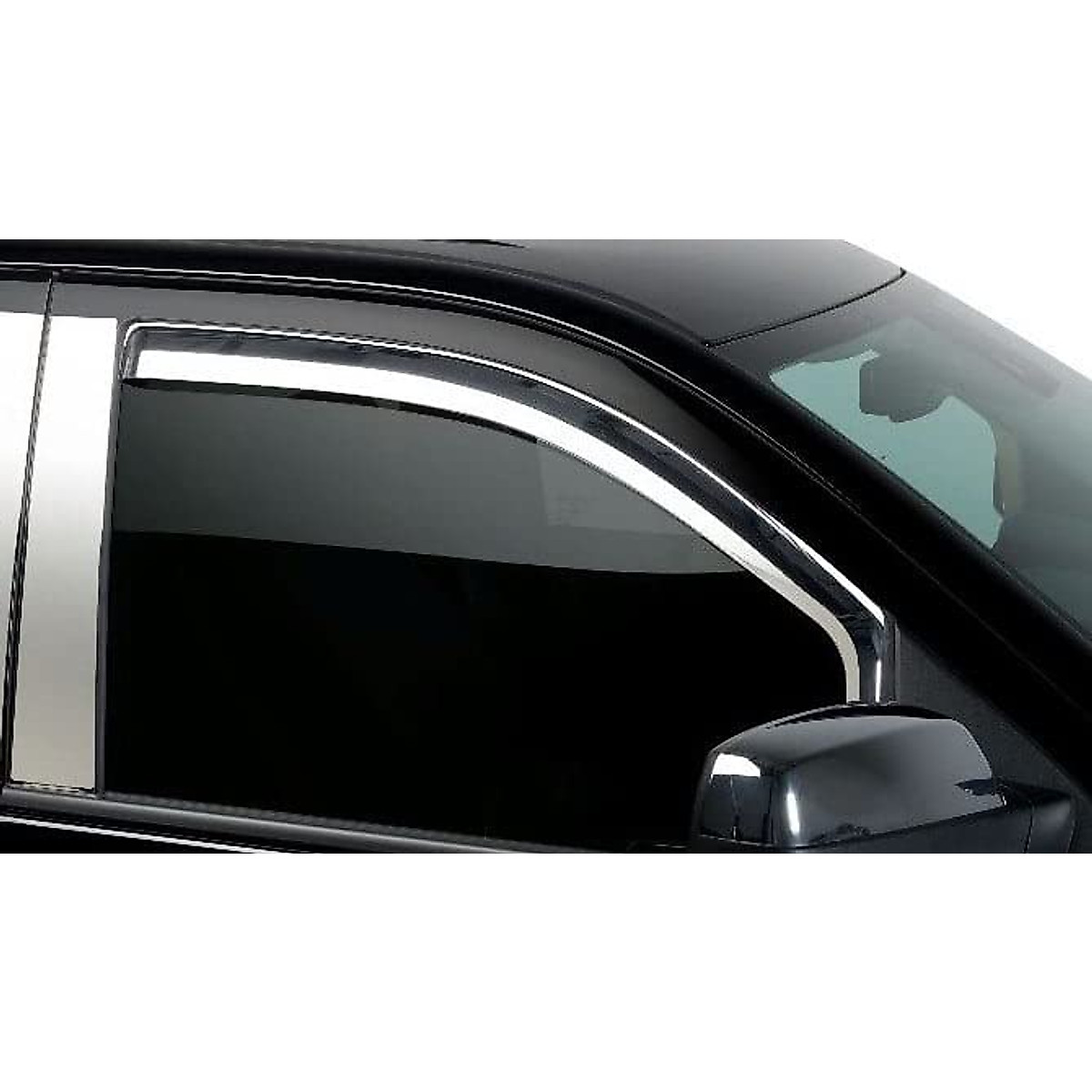 Putco 480137 Element Chrome Window Visor - Set of 4