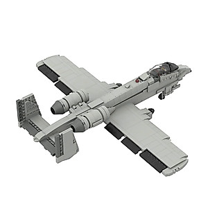 A-10 Attack Plane Warthog Attack Plane Building Block Toy Model, Aircraft Model Collection or Suitable, Suitable for Children Over 6+ Years Old Birthday Suitable (1211 Pieces)