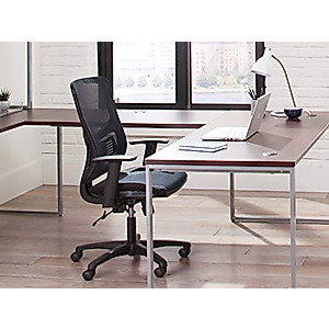 OFM Essentials Collection Mesh Seat Ergonomic Office Chair with Lumbar Support, in Black