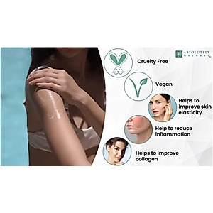 Absolutely Natural After Sun Lotion & Moisturizer with Aloe Vera, Rose Hip Oils, & Vitamin E | Helps Prevent Anti-Aging & Sunburn Relief - 8 Fl Oz