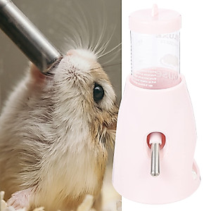 POPETPOP Hamster Water Bottle Small Pet Water Bottle Hamster Waterer Automatic Water Dispenser Hamster Water Fountain Hamster Cage Accessories Rabbit Water Bottle Leakproof Pp Feeder
