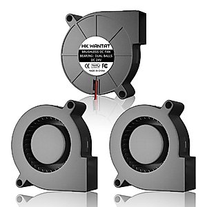 3Pcs HKWANTAT Dual Ball Bearings Brushless DC Cooling 50mm Blower Fan 24v 5015 50x50x15mm 2-Pin