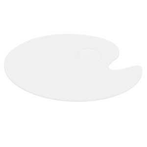 Clear Nail Palette Acrylic Makeup Mixing Tray with Spatula for Nail Art Durable and Lightweight