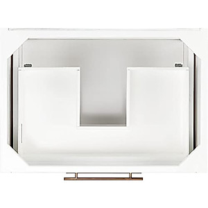 Signature Hardware 953332-30-UM-8 Robertson 30" Free Standing Single Vanity Cabinet Set with Mahogany Cabinet, Vanity Top and Oval Undermount Sink - 8" Faucet Holes