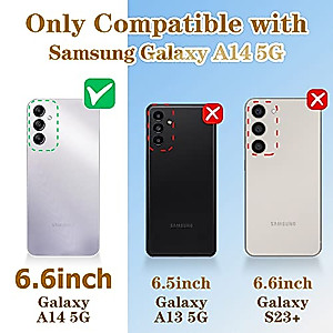 Loheckle for Samsung Galaxy A14 5G Case for Women, Designer Square Cases for Samsung A14 5G Case with Ring Stand Holder and Lanyard, Stylish Bees Luxury Cover for Galaxy A14 5G 6.6 Inch