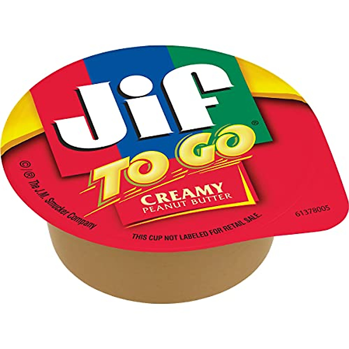 Jif To Go Creamy Peanut Butter, 8- 1.5 Ounce Cups, Smooth and Creamy Texture, Snack Size Packs