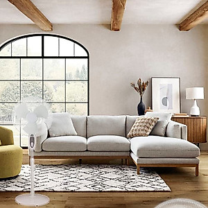 Optimus F-1672WH Indoor Plug-in Fan, Household, White