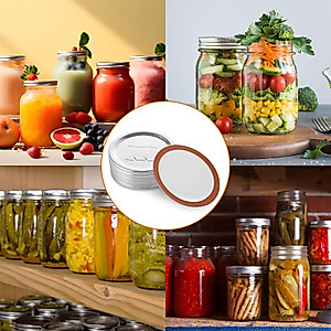 YAYODS 200 Pcs Canning Lids Regular Mouth, 2.75inch/70mm Mason Jar Lids with Leak Proof Seal Split, Canning Flats for Regular Mouth Ball, Kerr Mason Jars
