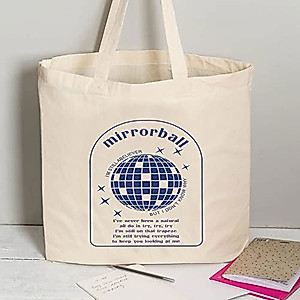 TOBGBE Album Idea Gifts Singer Album Version Tote Bag Singer's Merchandise Song Inspired Shopping Bag Singer Support Gift (Trapeze Tote)