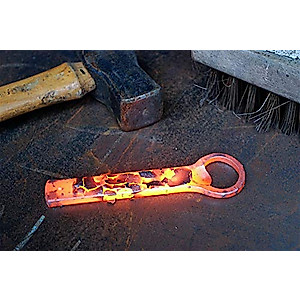 Bottle Opener - Black Dog Ironworks | Hand Forged Iron Beer Opener, Gift For Men| Great Gift for Fathers Day or 6 year Anniversary