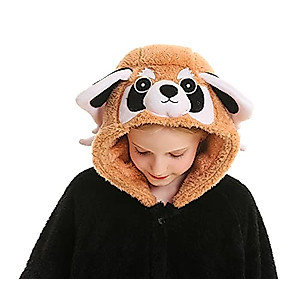 ATOZ Onesie for Kids, Animal Pajamas Halloween Cosplay Costume for Girls Boys, Raccoon 2-3T