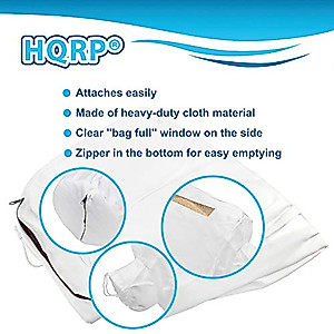 HQRP Cloth Dust Bag 15 Micron compatible with Rockler Wall Mount Dust Collectors, Grizzly G0710 G1163, Shop Fox W1826, POWERTEC DC5370, for various Planers (DeWalt, Delta, etc.)