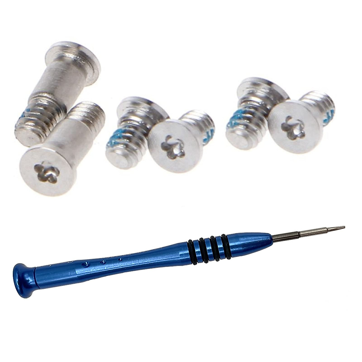 Space Grey Silver Bottom Case Cover Screws+Screwdriver for MacBook pro A17062016-2017 A1989 2018-2019 Space Grey Silver Bottom Case Cover Screws (Silver)