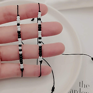YALLNASL Morse Code Bracelets for Women Men I Love You Gifts for Him Her Matching Relationship Bracelet for Couples Beads Bracelets Set for Boyfriend Husband and Girlfriend Wife