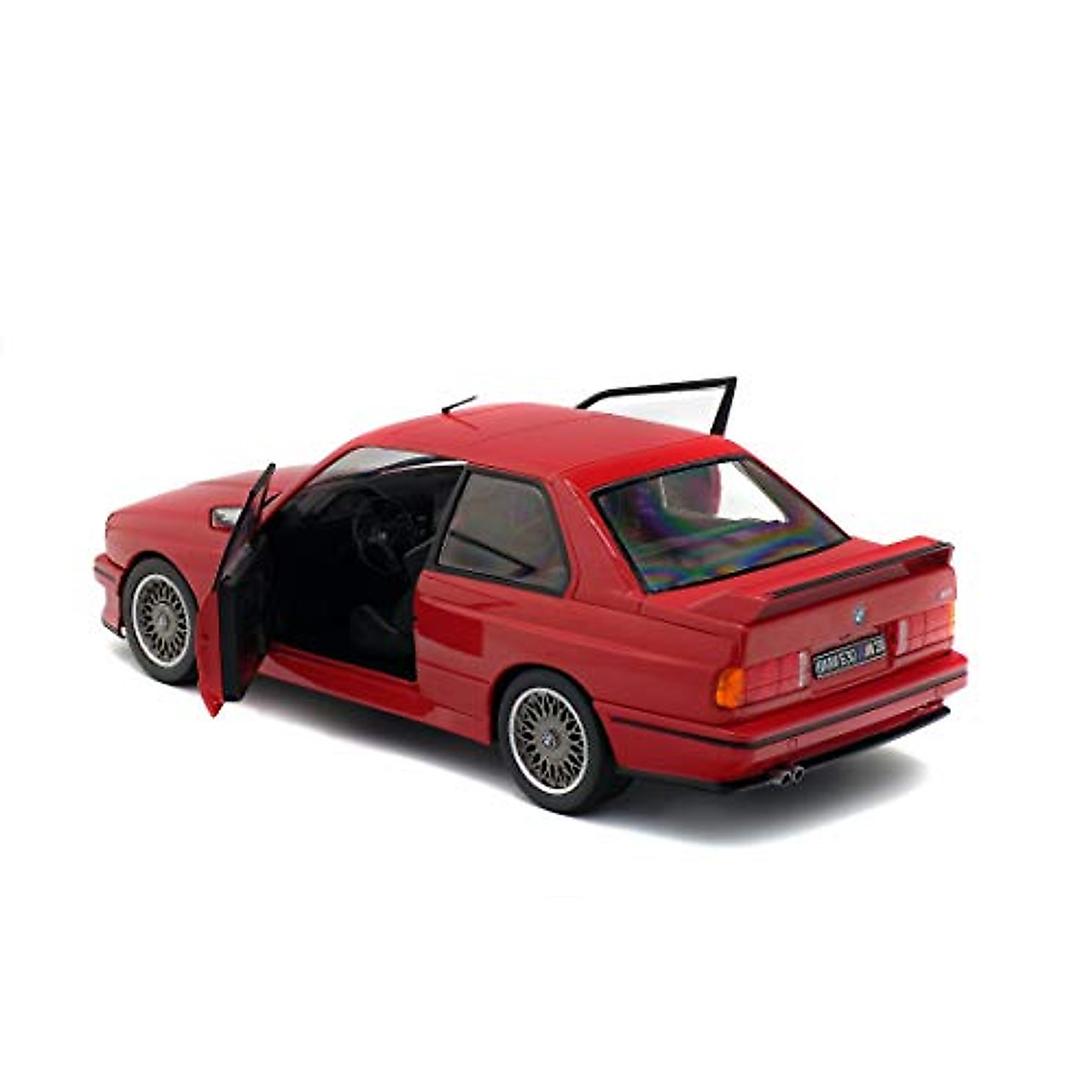 Solido S1801502 1990 BMW E30 M3 Die Cast Car, Red, 1:18 Scale