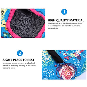 POPETPOP Cage Playing for Sleeping Swing Ferret Rat Pet Nest House Tunnel- Small Hanging Flannel Rabbit Accessories Toy Glider Pig Guinea Bag Bed Squirrel