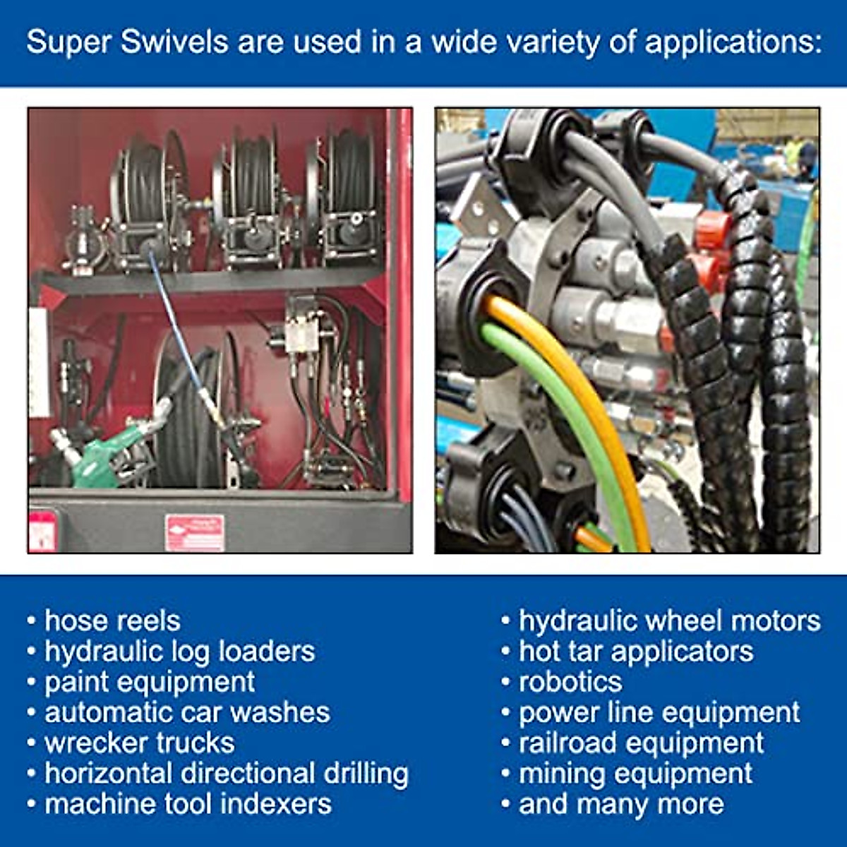 HoseKit Genuine Super Swivel –½-inch FXF Heavy Duty Hose Reel Swivel with Grease Zerk Fitting. Replacement Swivel for Home and Industrial Steel Hose Reel (#5024-Ni-AL 9SS8FP50XFP50-Ni-AL).