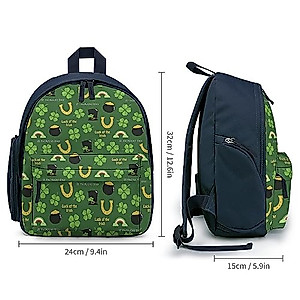 St Patricks Day Pattern Backpack Lightweight Travel Work Bag Casual Daypack Business Laptop Backpack for Women Men