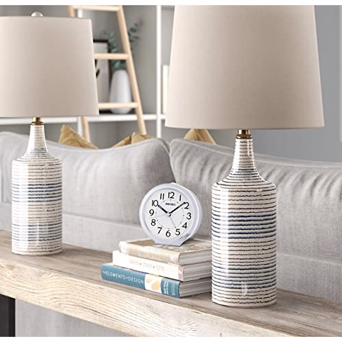 Seiko Sussex Bedroom Alarm Clock, Silver