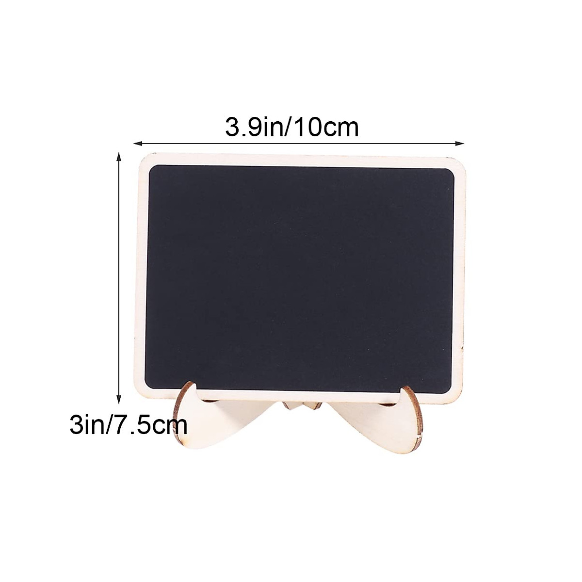 Ciieeo 28 pcs Tabletop Chalkboard Small Chalkboard Wedding Name Cards Wedding Table Place Message Board Table Tented Cards Party Dinner Supplies Wedding Sign Business Card Bamboo Mini