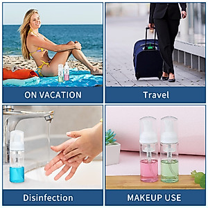 36 pcs 2oz Empty Foam Soap Dispensers Bottle Mini Lash Cleanser Bottles Refillable Cleaning for Shampoo Lotion Hand Sanitizer Cosmetics Castile BPA-Free