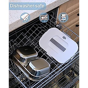 Rhudaky Electric Lunch Box (66 oz & 75W) Food Heater, 3 in 1 Heated Lunch Boxes for Adults,Portable Food Warmer -Self Heating Box for Work/Car/Truck with Large Insulated Lunch Bag