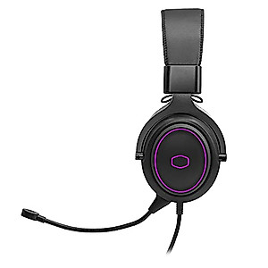 Cooler Master CH331 Gaming Headset Virtual 7.1 Surround Sound, Omnidirectional Mic, Durable Aluminum Frame, RGB Illumination, Detachable Omni-Directional Boom Mic, USB Connectivity (CH-331)