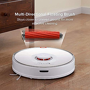 roborock S7 Robot Vacuum and Mop Cleaner with Sonic Mopping, Strong 2500PA Suction, Multi-Level Mapping, Plus App and Voice Control(White) (Renewed)