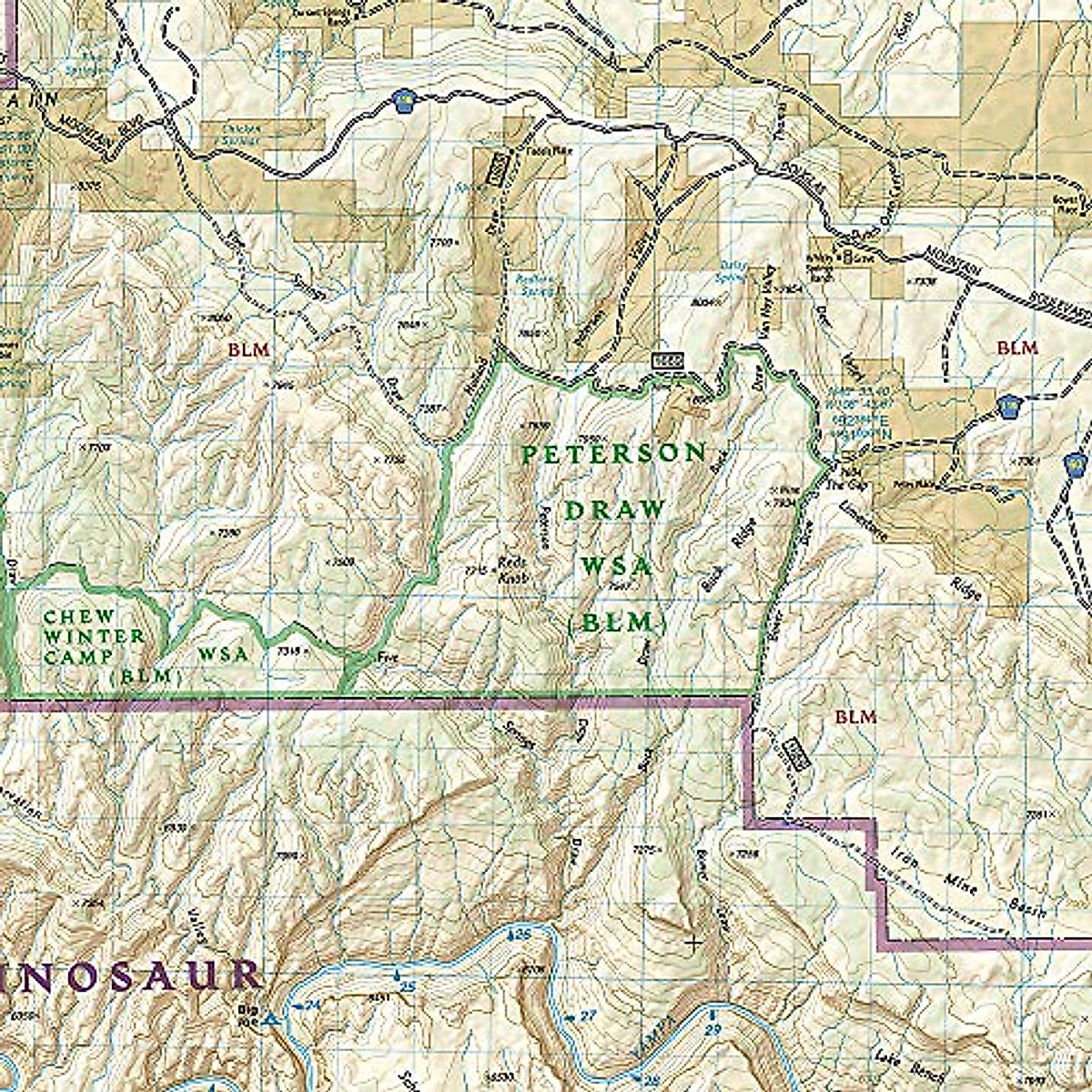 Dinosaur National Monument Map (National Geographic Trails Illustrated Map, 220)