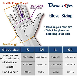 Dowellife Comfortable Level 9 Cut Resistant Glove Food Grade, Mesh Metal Kithcen Glove for Chef Oyster Shucking Mandoline Knife Butcher Meat Cutting