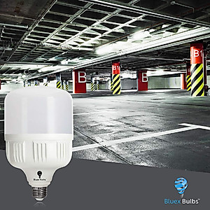 2 Pack BlueX 300W Bulb - 350W Bulb Equivalent, 40W LED Corn Light Bulb Cool White 5000K E26 Base 4000 Lumens 300 Watt Light Bulb, High Watt Commercial