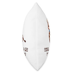 Will you be my Valentine, Giraffe Valentines Day Will Valentines Day, Cute Small Giraffe Throw Pillow, 18x18, Multicolor