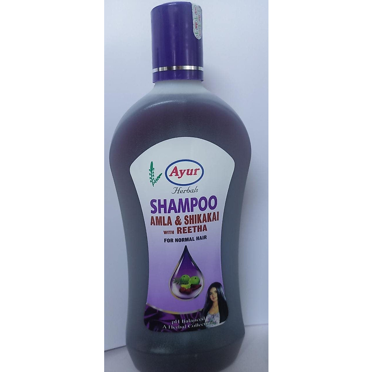Ayur Herbals Shampoo Amla Shikakai with Reetha for Normal Hair 500ml
