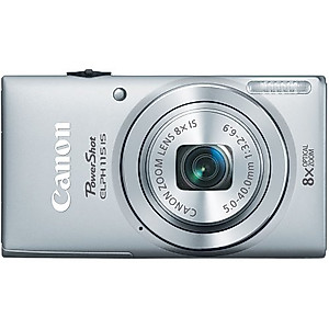 Canon PowerShot ELPH 115 is 16.0 MP Digital Camera with 8X Optical Zoom with a 28mm Wide-Angle Lens and 720p HD Video Recording (Silver)