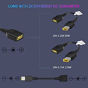 170W AC Laptop Charger for Lenovo ThinkPad P73 P50 P51 P52 W540 W541 P15v P16v T15p, for Lenovo Legion Y7000 Y540 Y545 Y720 Y730 ADL170SCC3A SA10R16886 20V 8.5A Power Supply Adapter