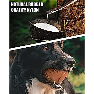 Giggle Ball for Dogs Owl Dog Toys for Aggressive Chewers Dog Ball Toy for Puppy Medium Large Dogs Natural Rubber Cute Owl Hoot Fun Giggle Sounds When Rolled or Shaken(Brown Owl)