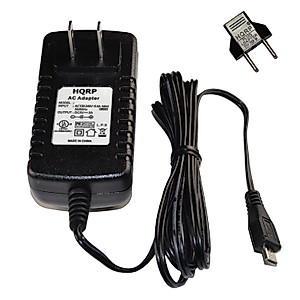 HQRP AC Adapter Compatible with Klipsch Groove, Klipsch Gig, DOSS Touch Bluetooth Speaker Power Supply Cord Adaptor Charger + Euro Plug Adapter
