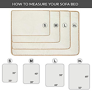 Bedsure Waterproof Dog Blankets for Small Dogs - Small Cat Blanket Washable for Couch Protection, Sherpa Fleece Puppy Blanket, Soft Plush Reversible Throw Furniture Protector, 25"X35", Grey