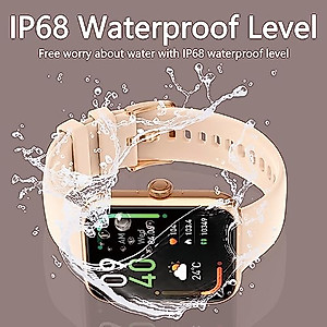 Xuffbv Smart Watch Bluetooth Calling Fitness Tracker with Heart Rate, Blood Oxygen Monitor, Sleep Monitor IP68 Waterproof 1.81-inch HD Color Touchscreen for Men Women Compatible with iPhone & Android